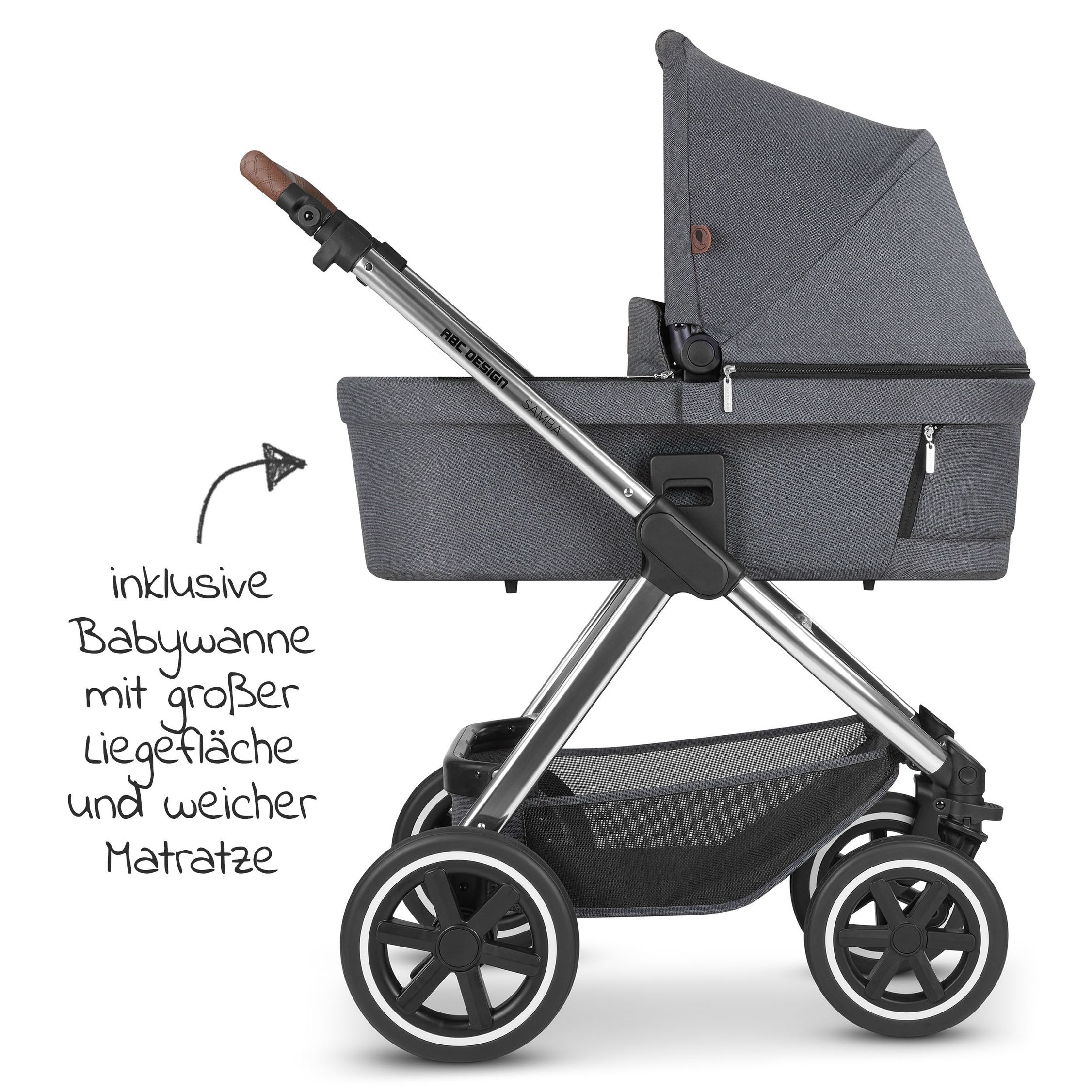 ABC Design - Kombi-Kinderwagen Samba - inkl. Babywanne und Sportsitz ...