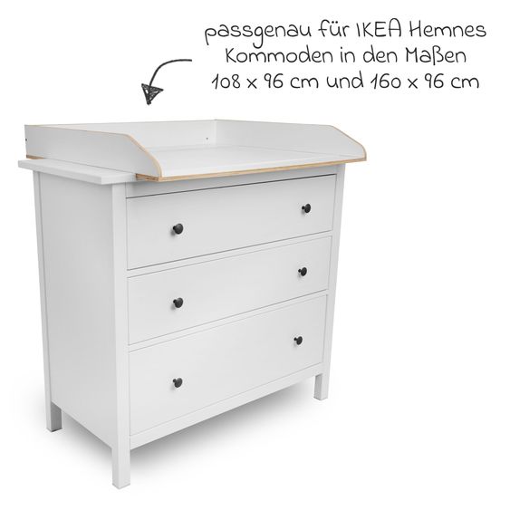 jonka - Changing Set for IKEA Hemnes Chest of Drawers incl. Changing ...