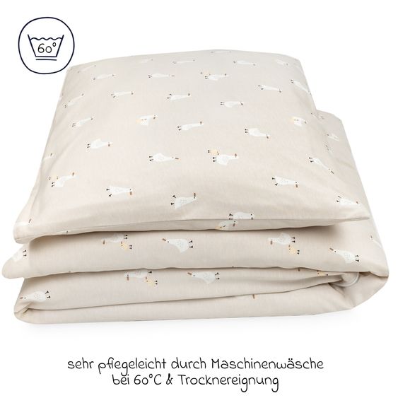 Julius Zöllner - Bettwäsche Jersey 80 x 80 / 35 x 40 cm - Little Goose ...